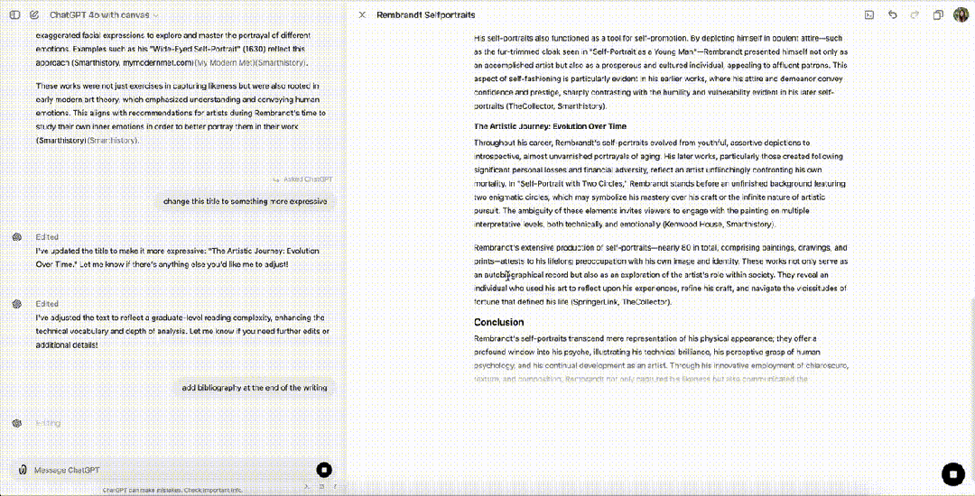 OpenAI发布新交互界面Canvas： 与ChatGPT一起写作编程，对标Claude Artifacts